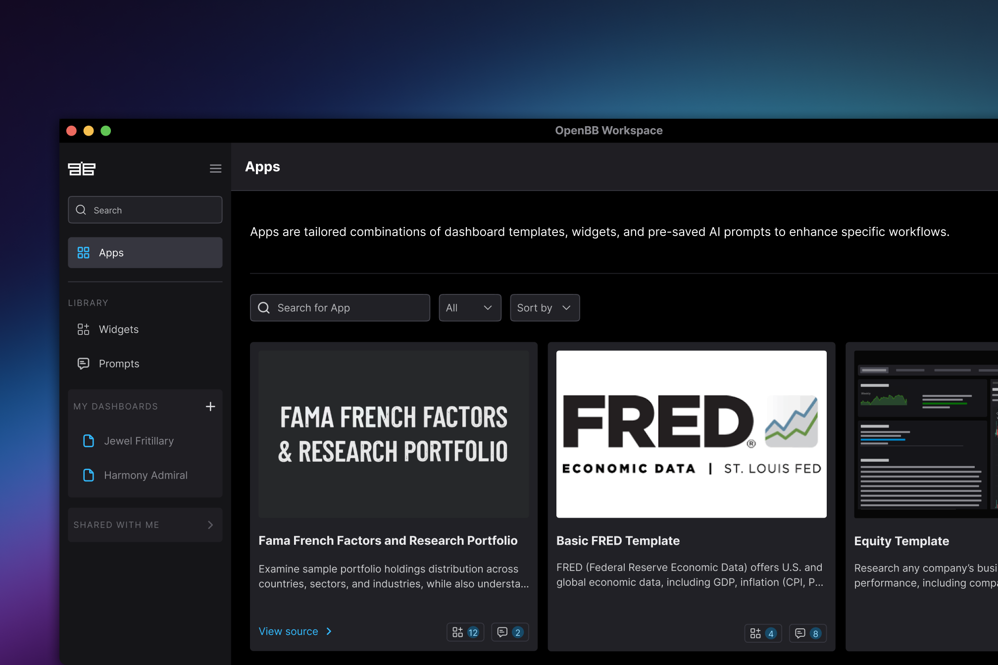 Introducing OpenBB Apps, tailored by users for optimized workflows | OpenBB
